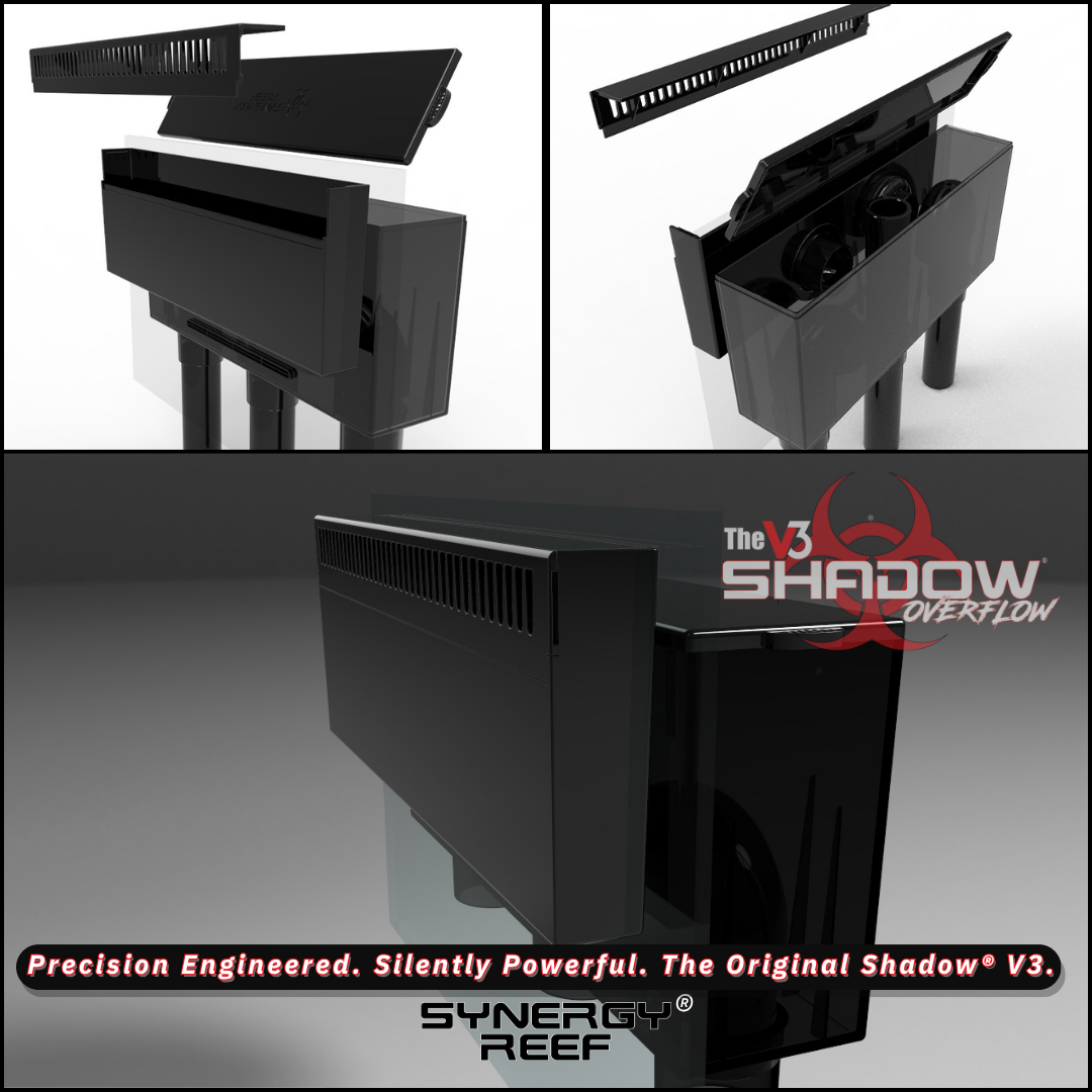 16″ Shadow® Overflow V3 2500 GPH – Synergy Reef Systems